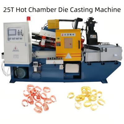 China 25T Hot Chamber Die Casting Machine for Zinc Alloy Pendant Bails Production for sale