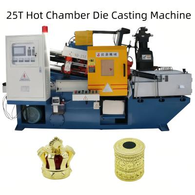 China 25T Hot Chamber Die Casting Machine for Precision-Sealed Zinc Alloy Perfume Atomizer Cap Production for sale