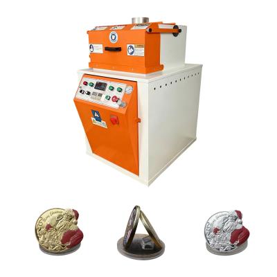 China Zinc Alloy Semi-Automatic Vacuum Centrifugal Casting Machine for Christmas Commemorative Coin Production for sale