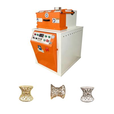 China Semi-automatic Vacuum Centrifugal Casting Machine for Zinc Alloy Tea Tray and Tea Strainer Holder for sale