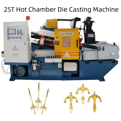 China 25T Hot Chamber Die Casting Machine for Precision Zinc Alloy Anime Weapon Toy Production for sale