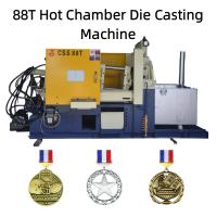 China 88T Hot Chamber Die Casting Machine for Plating-Grade Zinc Alloy Award Medal Production for sale