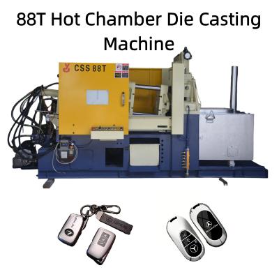 China 88T Hot Chamber Die Casting Machine for Precision Zinc Alloy Car Key Shell Production for sale