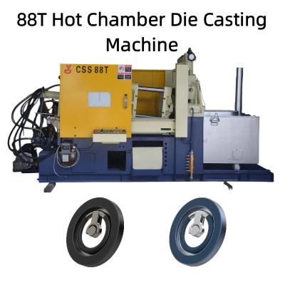 China 88T HPDC Hot Chamber Die Casting Machine for Multi-Cavity Mass Production of Zinc Alloy EDC Spinner Phone Grips for sale