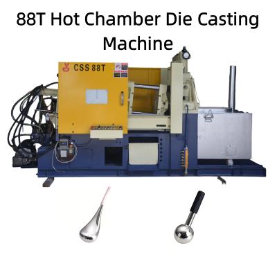 China 88T Hot Chamber Die Casting Machine for High-Strength Zinc Alloy Beauty Tool Handle Production for sale