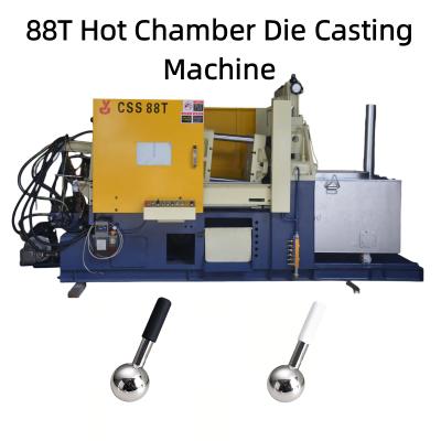 China 88T Versatile Hot Chamber Die Casting Machine for Custom Zinc Alloy Face Massage Device Shell Flexible Production for sale