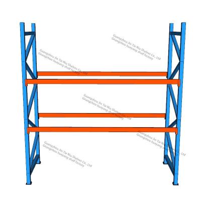 China High Density Double Deep Pallet Racking Warehouse Storage Custom Sizes for sale