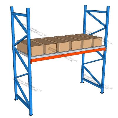 China 4000 kg Heavy Duty Racking Cold Rolled Steel Pallet Shelving Free Packaging for sale