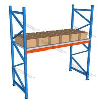 China Heavy Duty Pallet Racking 1200-1500kg Capacity Factory Storage Shelving for sale