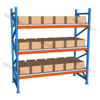 China Orange Grey White Black Heavy Duty Racking Selective Beam Shelving Carton Box for sale