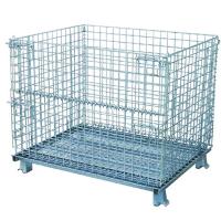 China 0.6T Pallet Storage Cage ODM Metal Roll Cage with Wheels for Logistics for sale