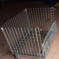 China 600kg Warehouse Storage Cage with Wheels for Supermarket ODM Custom for sale