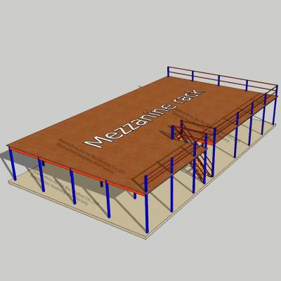 China 6.5T Structural Mezzanine Floor Rack Q235B for sale