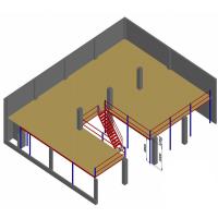 China SGS Steel Beam Mezzanine Rack 4500kg Custom Steel Mezzanine Floor Construction for sale