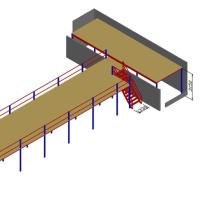 China 5000kg Capacity Steel Mezzanine Platform Prefab Storage for Warehouse Shop for sale
