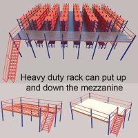 China Multilayer Steel Mezzanine Floor Storage Rack 2-3 Floors 100-500kg Capacity Custom Size for sale