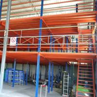 China Multilayer Steel Mezzanine Floor Storage Rack 2-3 Floors 100-500kg Capacity Custom Size for sale