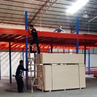 China 7000kg Capacity Heavy Duty Mezzanine Steel Structure Rack for Warehouse Storage Platform for sale