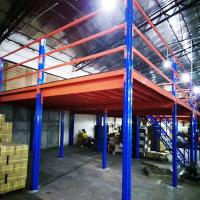 China 7000kg Capacity Heavy Duty Mezzanine Warehouse Shelving Units Steel Storage Rack for sale