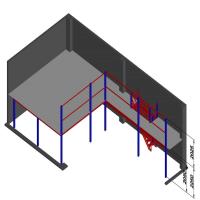 China 3000kg Steel Structure Platform Odm Custom Mezzanine Floors Rack for sale