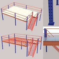 China Heavy Duty Mezzanine Storage Rack System 300-2000kg Capacity Customizable for sale