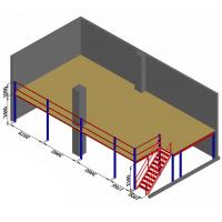China 5000kg Capacity Storage Mezzanine Platform SGS Warehouse Mezzanine Flooring Rack Custom Size for sale