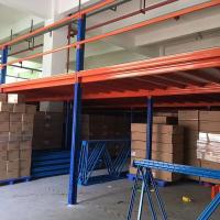 China 5000kg Capacity Storage Mezzanine Platform SGS Warehouse Mezzanine Flooring Rack Custom Size for sale