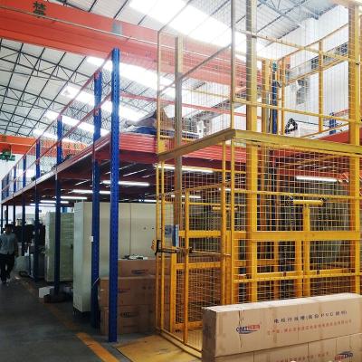 China 8 Ton Industrial Steel Mezzanine Platform Storage Loft Racking Customizable for sale