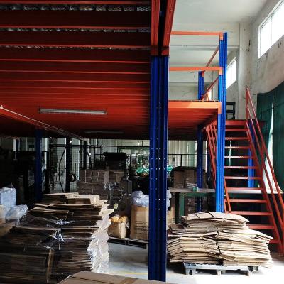 China Multi Level Storage Mezzanine Rack 12000mm Mezzanine Flooring Systems 100-2000kg Capacity for sale