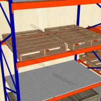 China 4 Tier CE Factory Pallet Racking 3T Commercial Shelving Units Industrial Storage for sale