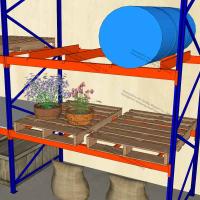 China 4 Tier CE Factory Pallet Racking 3T Commercial Shelving Units Industrial Storage for sale