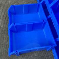 China Blue Stackable Plastic Bins 20kg Nuts And Bolts Storage Containers for sale