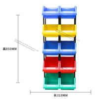 China 50kg Capacity Stackable Open Front Storage Bins Wall Mount Plastic Organizer 28 Bins Set for sale