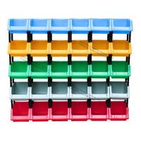 China Hanging Stackable Plastic Bins 50kg Capacity Heavy Duty Storage Boxes Wall Mount for sale