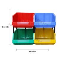 China Wall Mounted Plastic Storage Bins 28 Bins 50kg Capacity Stackable Garage Organizer for sale