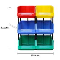China Wall Mounted Plastic Storage Bins 28 Bins 50kg Capacity Stackable Garage Organizer for sale