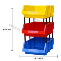 China Wall Mounted Plastic Storage Bins 28 Bins 50kg Capacity Stackable Garage Organizer for sale