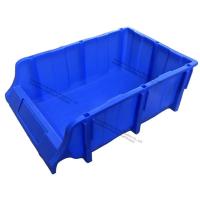 China Heavy Duty Stackable Plastic Storage Bins 1.5kg Wall Mounted Parts Rack Tool Organizer Hardware for sale