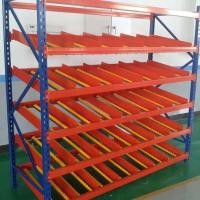 China 2.5 Tons Racks Carton Flow Orange 75mm Gravity Flow Rack In Warehouse for sale