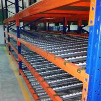 China 2.5 Tons Racks Carton Flow Orange 75mm Gravity Flow Rack In Warehouse for sale