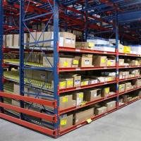 China 3.5T Industrial Roller Racking Wheels 36W x 14D x 56H Steel Frame Shelving for sale