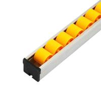 China 3.5T Industrial Roller Racking Wheels 36W x 14D x 56H Steel Frame Shelving for sale
