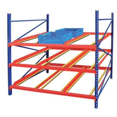 China 4.5T Roller Storage Rack SGS Gravity Flow Shelving System Silver Custom Size for sale