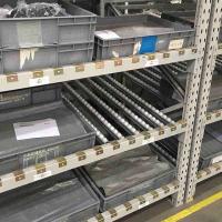 China 4.5T Roller Storage Rack SGS Gravity Flow Shelving System Silver Custom Size for sale