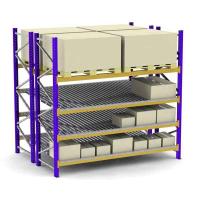 China 500kg Roller Storage Rack 2500mm Warehouse Roller Rack System for sale