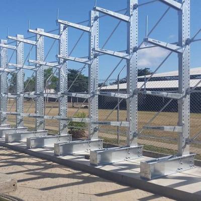 China Heavy Duty Cantilever Storage Racks 8M CE Certified Industrial Cantilever Rack Shelf for sale