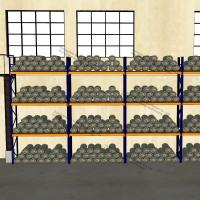 China Multi Level Beam Racking Heavy Duty Pallet Rack ISO9001 Cold Rolled Steel Custom Size for sale