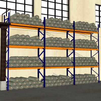 China Steel Q235 Beam Racking Multi Level CE Longspan Garage Shelving for sale