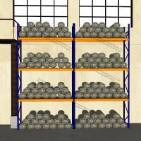 China 2 Ton Heavy Duty Pallet Racking System CE Certified Long Span Storage Racks for sale