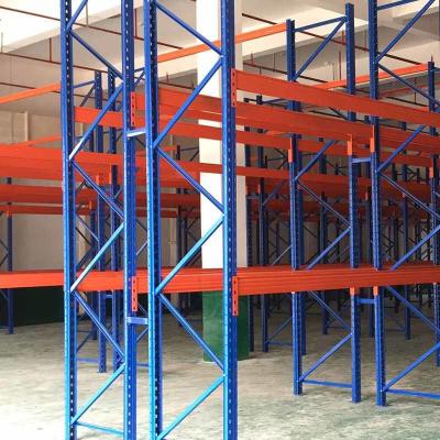 China OEM Heavy Duty Pallet Rack Beam 4000kg Capacity 12 Foot Length Cold Rolled Steel for sale